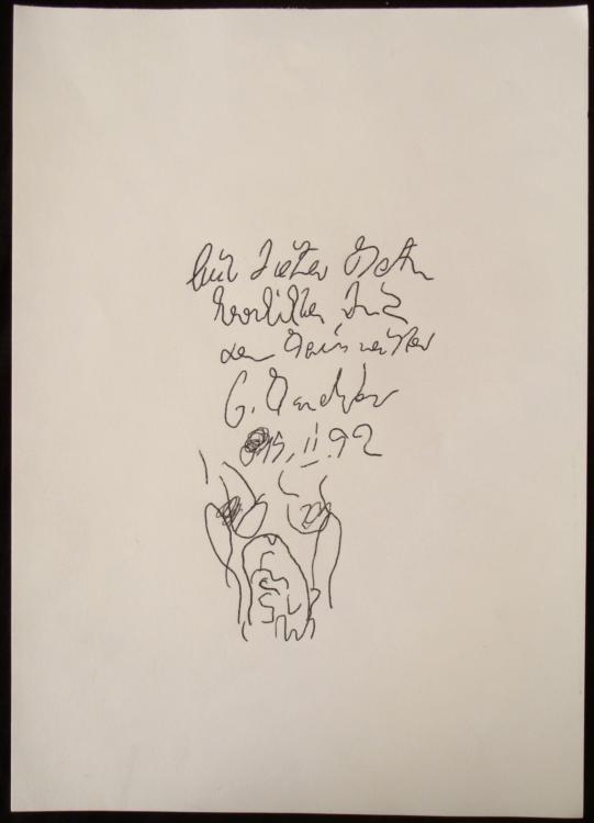 Georg Baselitz Original Signed Expressionist Drawing