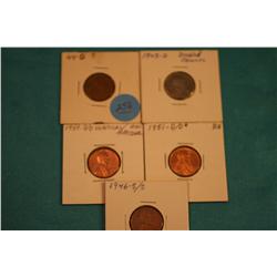 5 Error Pennies (Ref: Cherry Pickers Guide)