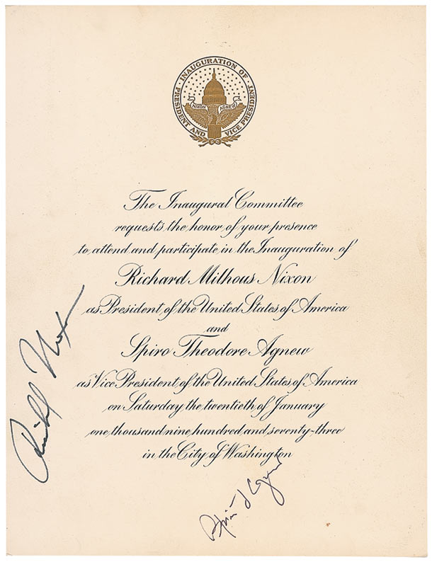 Richard Nixon and Spiro Agnew