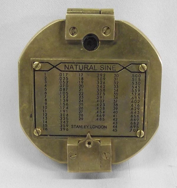 1950s Brass Natural Sine Miner's Compass
