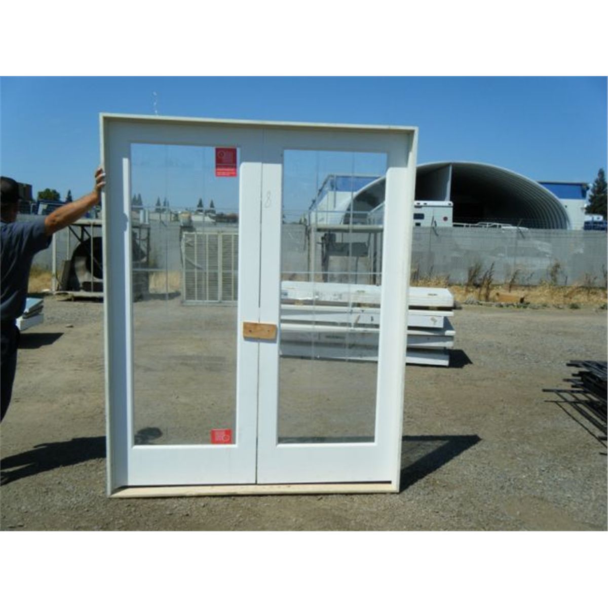 Double Door w/ Glass & Door Frame