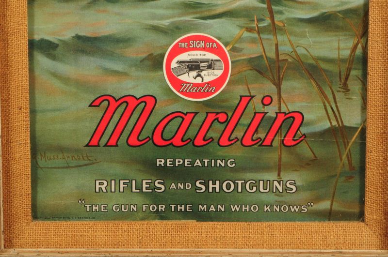 1908 Marlin Gun Advertising Poster