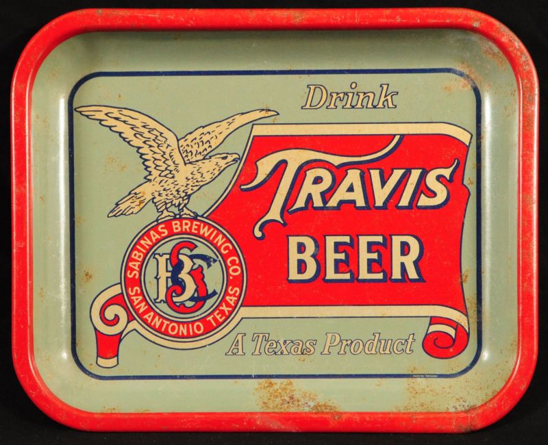 Travis Beer Tray Pre-Prohibition Sabinas Lone Star