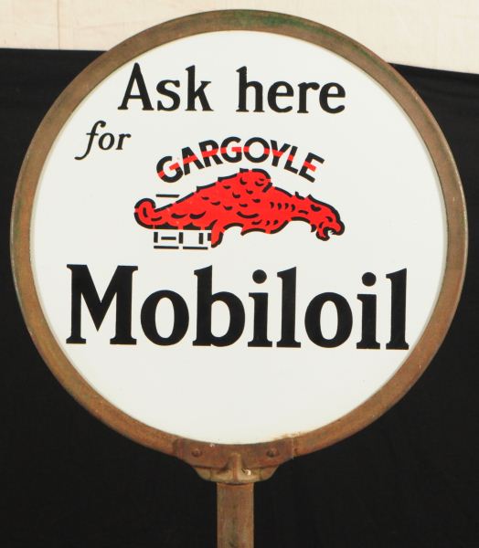 Mobil Gargoyle Mobiloil Lollipop Sign