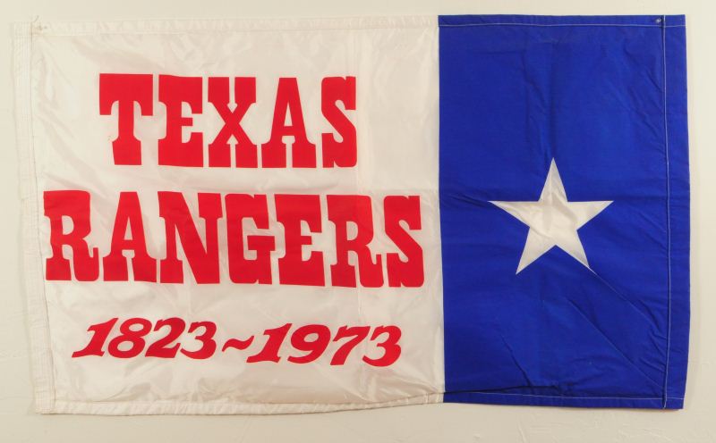 Texas Rangers Banner From The 1973 Museum Opening