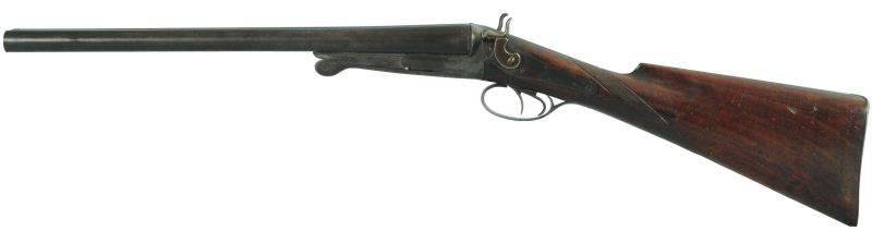 1880s Double Barrel Under Lever Coach Gun
