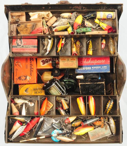 Kennedy Tackle Box Full of Fishing Lures
