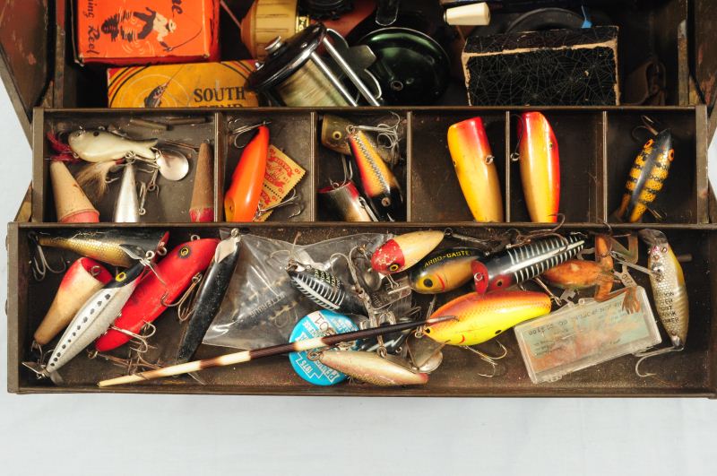 Kennedy Tackle Box Full of Fishing Lures
