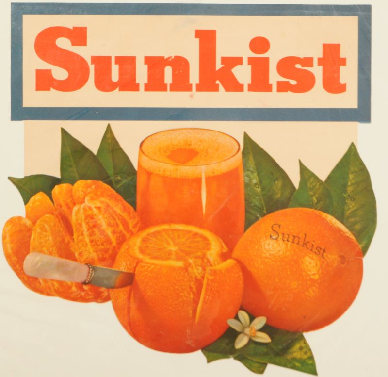 Antique "Sunkist" and "Almond Smash" Advertising