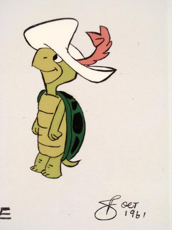 Touche Turtle Original Animation Model Cel Signed 1961