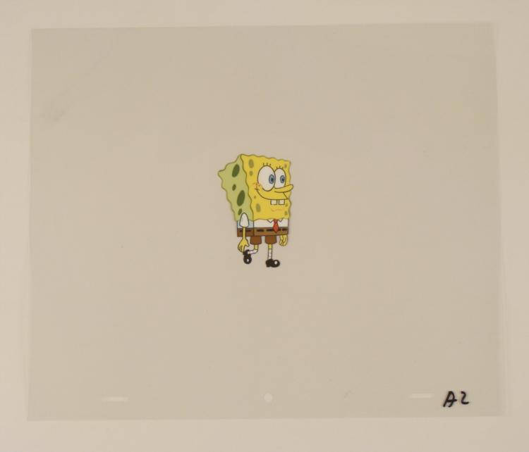 Walk SpongeBob Walk Original Production Art Cel Blue