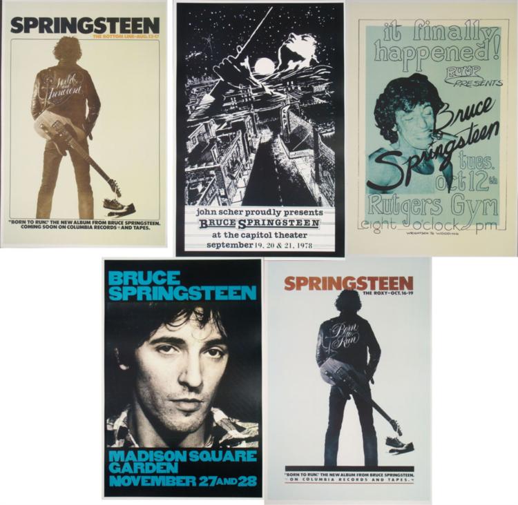 5 Bruce Springsteen 12 x 18 "The Boss" Concert Posters