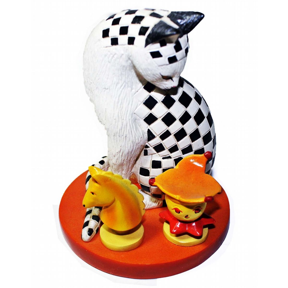 Checkered Cat Figurine By Jim Shore