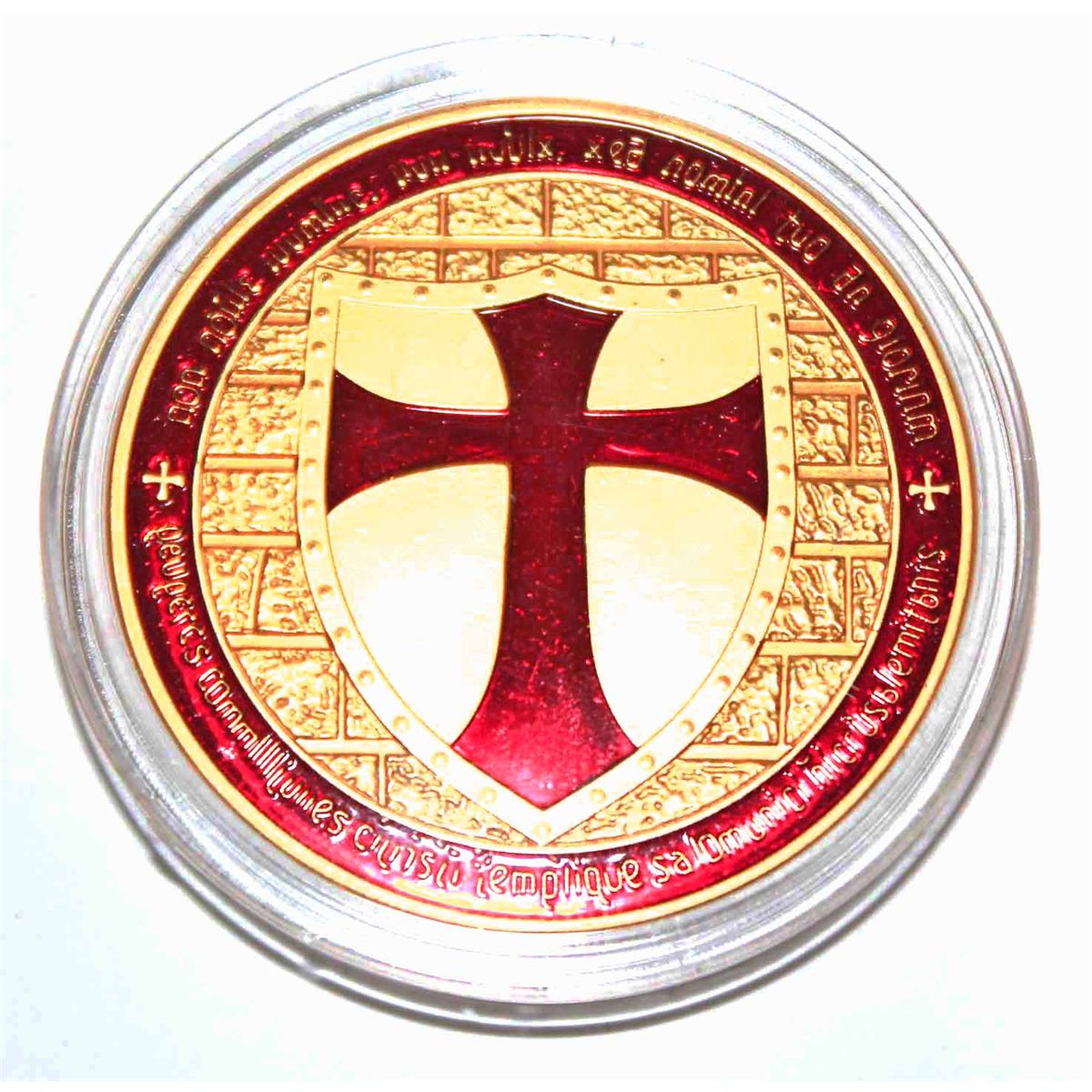 100 Mills 24k Gold Knights Templar Clad Coin
