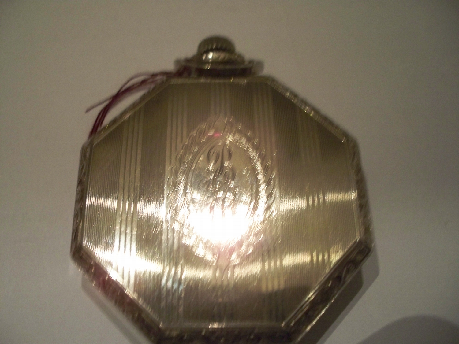 Vintage 1907 15 Jewel Waltham Pocket Watch In Hexagon 14K White Gold ...