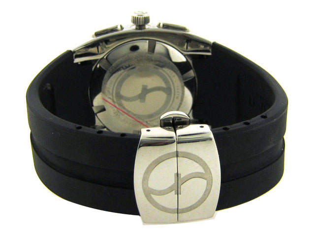 Zoppini Stainless Steel and Rubber Chronograph Watch