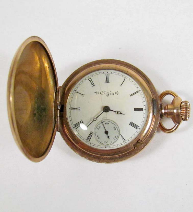 ANTIQUE DOUBLE OPEN CASE ENGRAVED POCKET WATCH