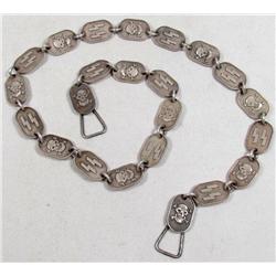 RARE GERMAN NAZI WAFFEN SS GORGET NECK CHAIN