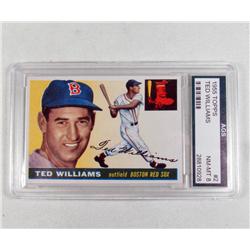 1955 TOPPS TED WILLIAMS NO. 2 BASEBALL CARD - AGS NM-MT 8
