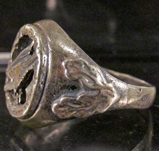STERLING SILVER GERMAN NAZI LUFTWAFFE RING