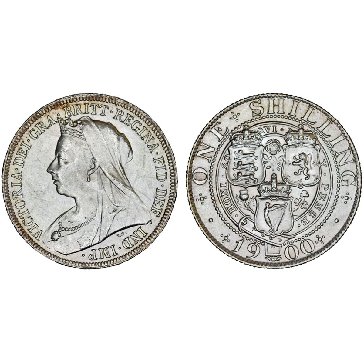 Great Britain. Queen Victoria (1837-1901) Silver Shilling 1900. PROOF