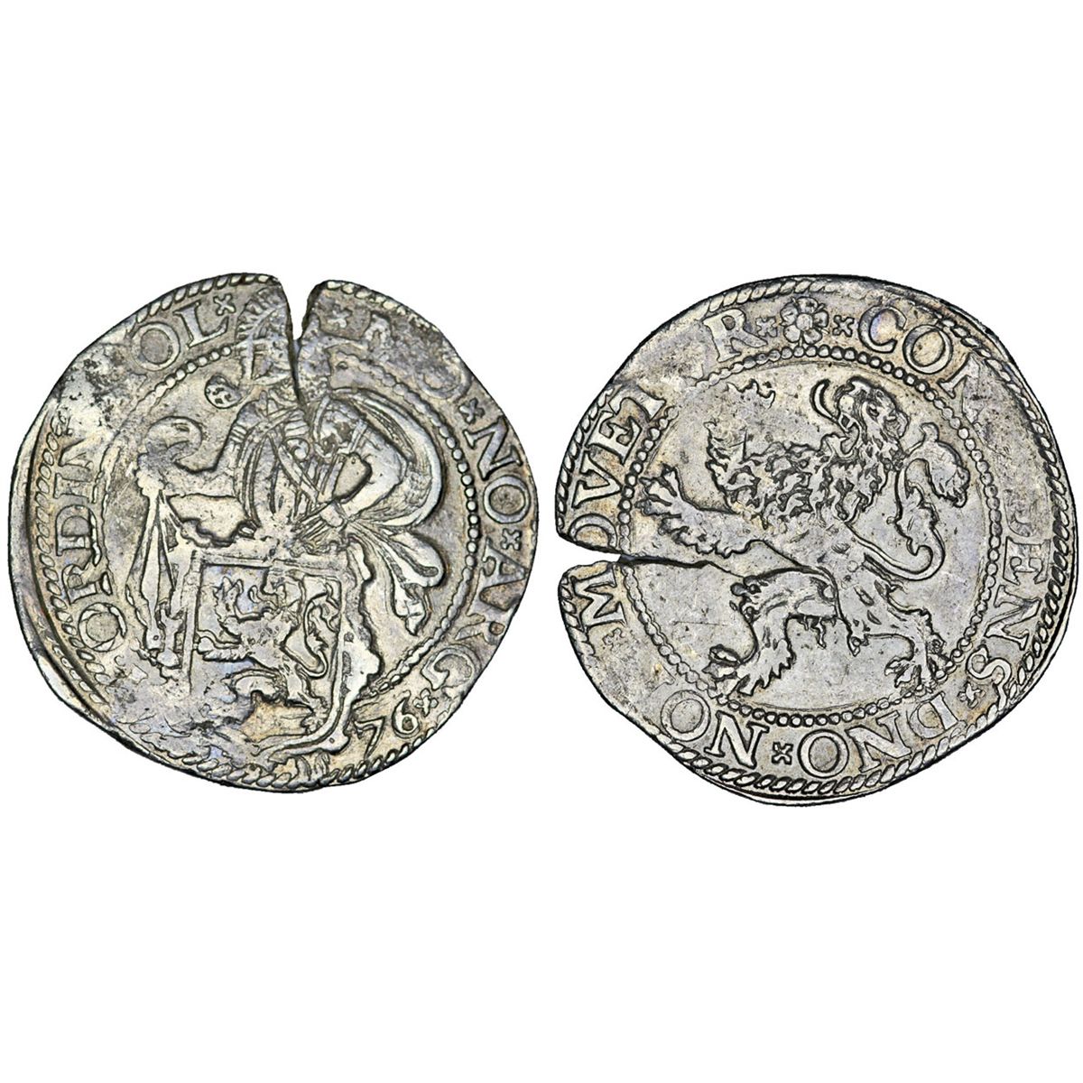 Netherlands. Holland. Silver "Lion" Thaler 1576. VF