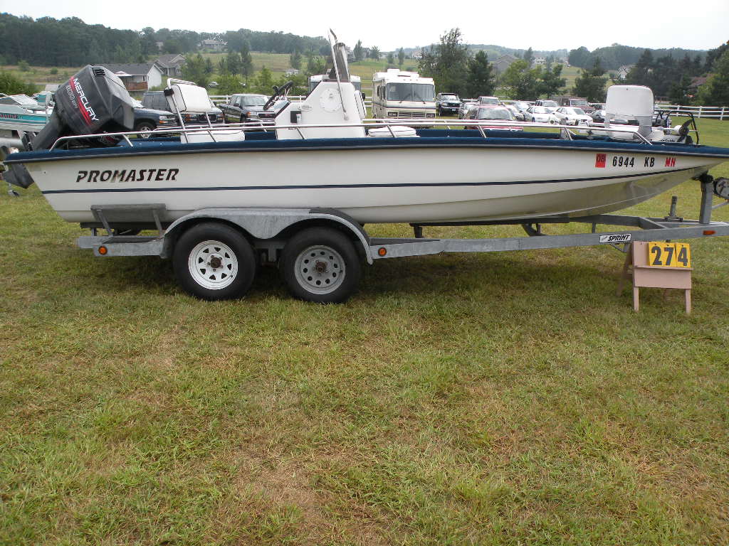 2000 Promaster Center Console, 21 ft boat SN F1W27340D000 w/trailer ...