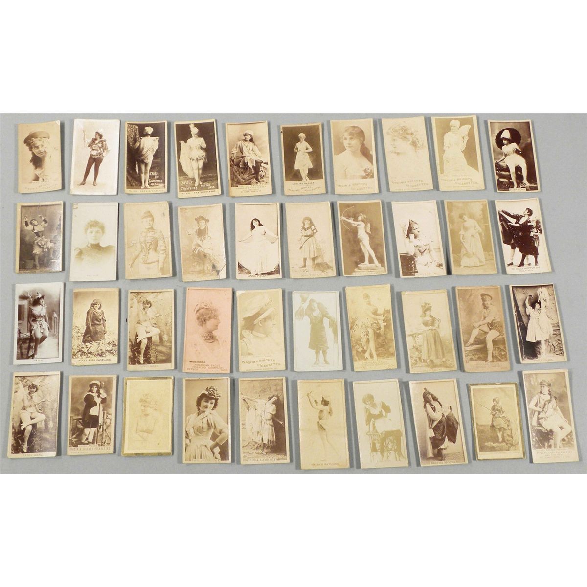 40 Different tobacco cards from the early 1900's