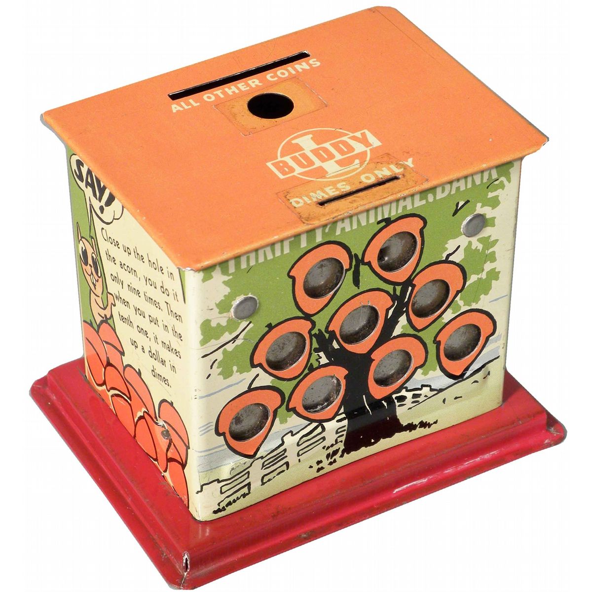 Buddy L Thrifty Tin Animal Bank