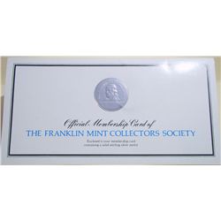 Solid Sterling Silver Franklin Mint Member Coin