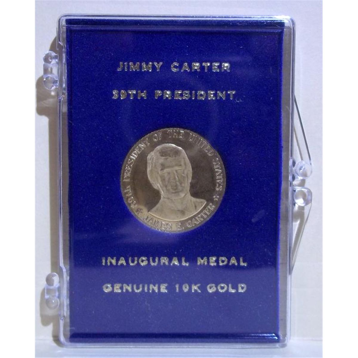 Jimmy Carter 10Kt Gold Inaugural Medal 2.5g