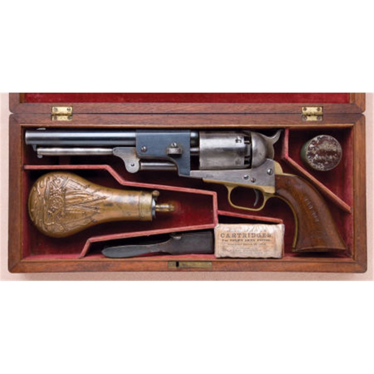 Fine, Cased, Historic, and U.S. Martially Marked Colt Third Model ...