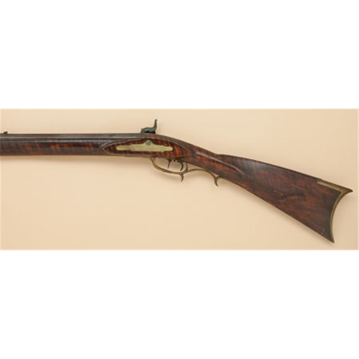 Scarce American Fullstock Percussion Plains Rifle by Scholefield ...