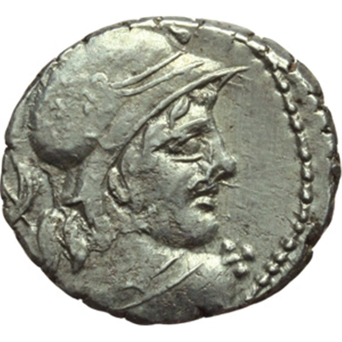 Repubblica Romana. Cn. Lentulus Clodianus. Denario, 88 a.C. D/ Busto di ...