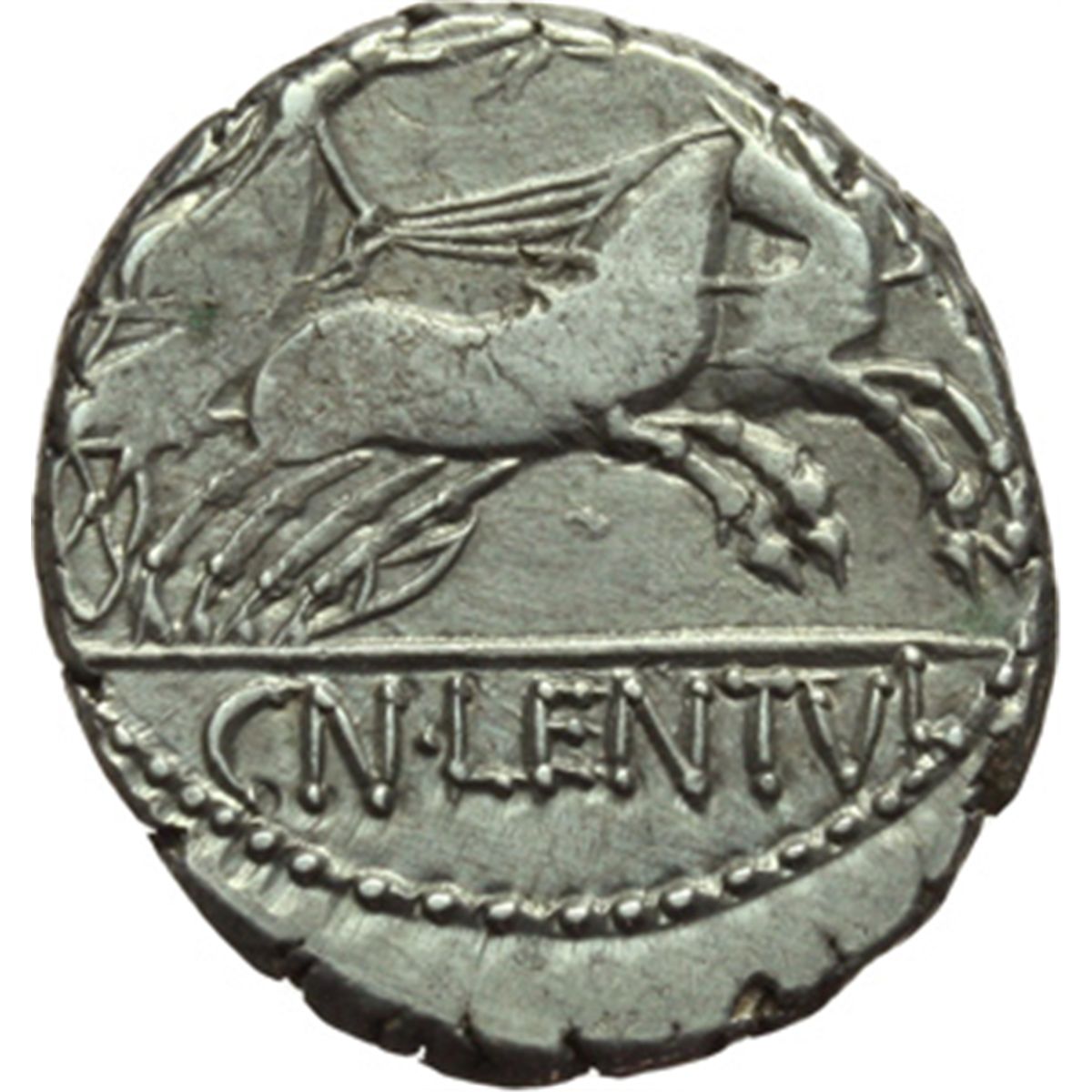 Repubblica Romana. Cn. Lentulus Clodianus. Denario, 88 a.C. D/ Busto di ...