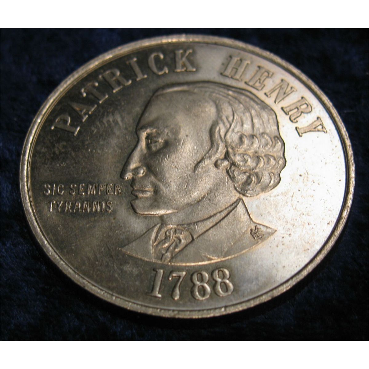 1527. 1788 Patrick Henry Nickel Medal.