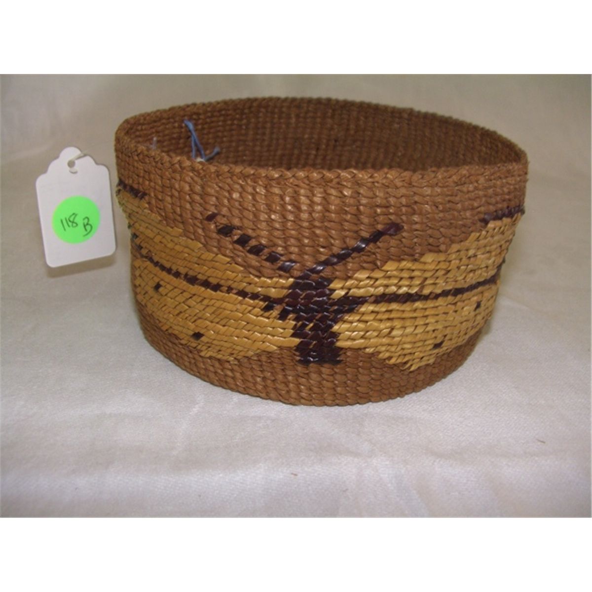 wonderful Native American handmade Tsimshian basket butterfly design 3x5