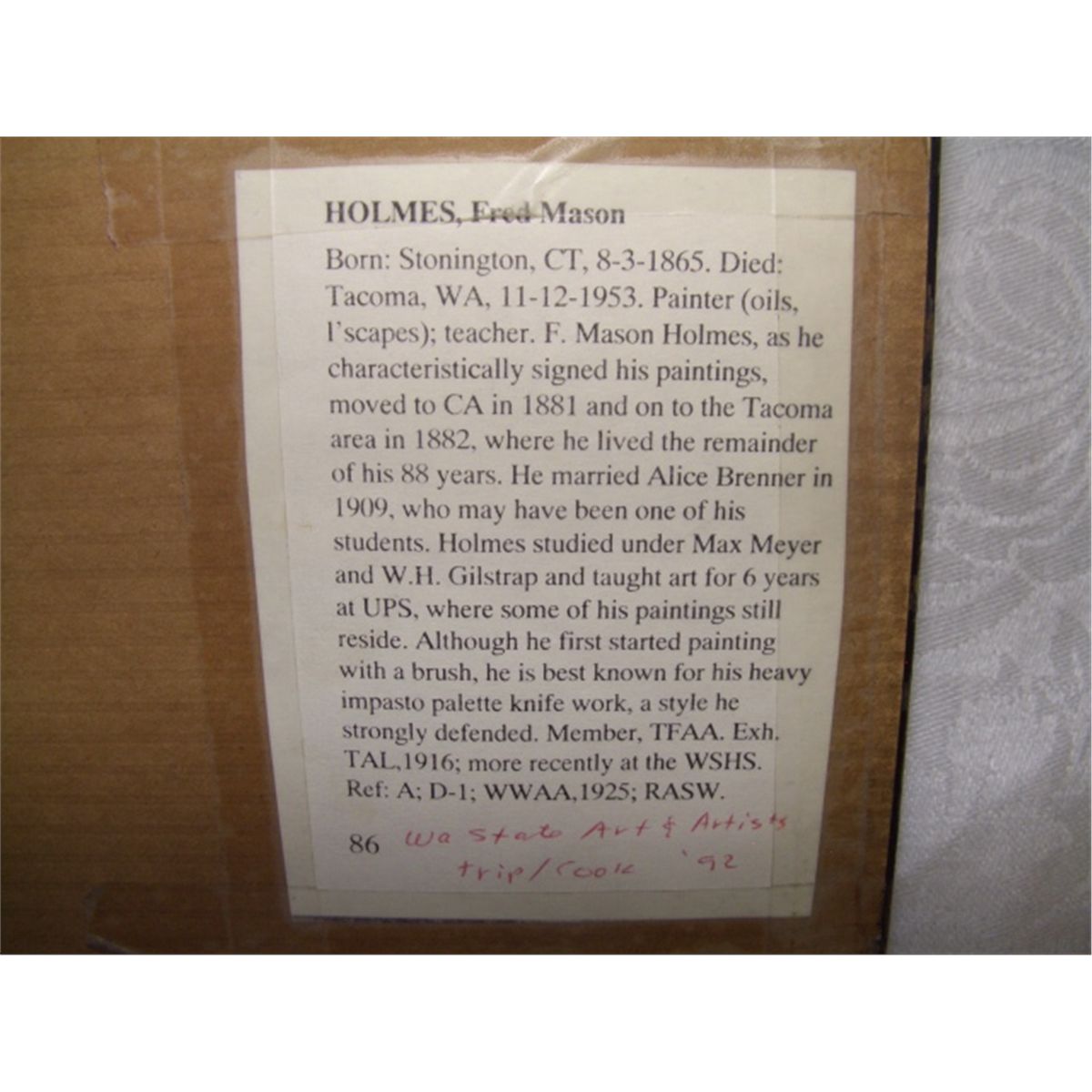 drawing by local artist F. Mason Holmes 1906 cabin on lake