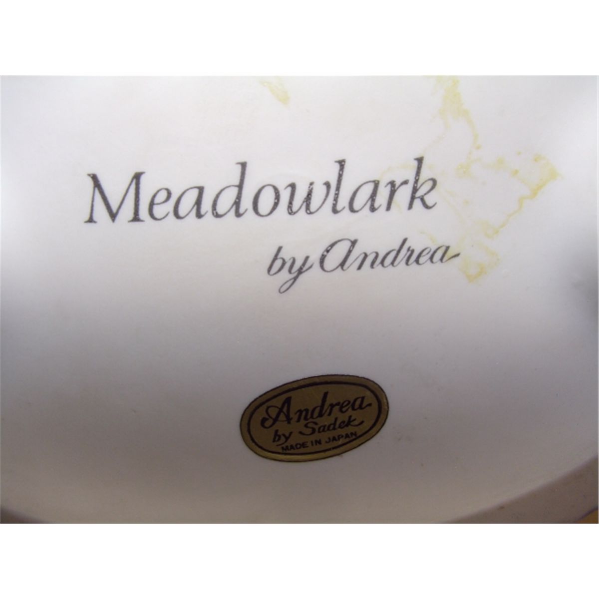 porcelain bird figurine by Andrea Minor Flake / Chip