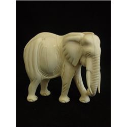 Carved ivory elephant