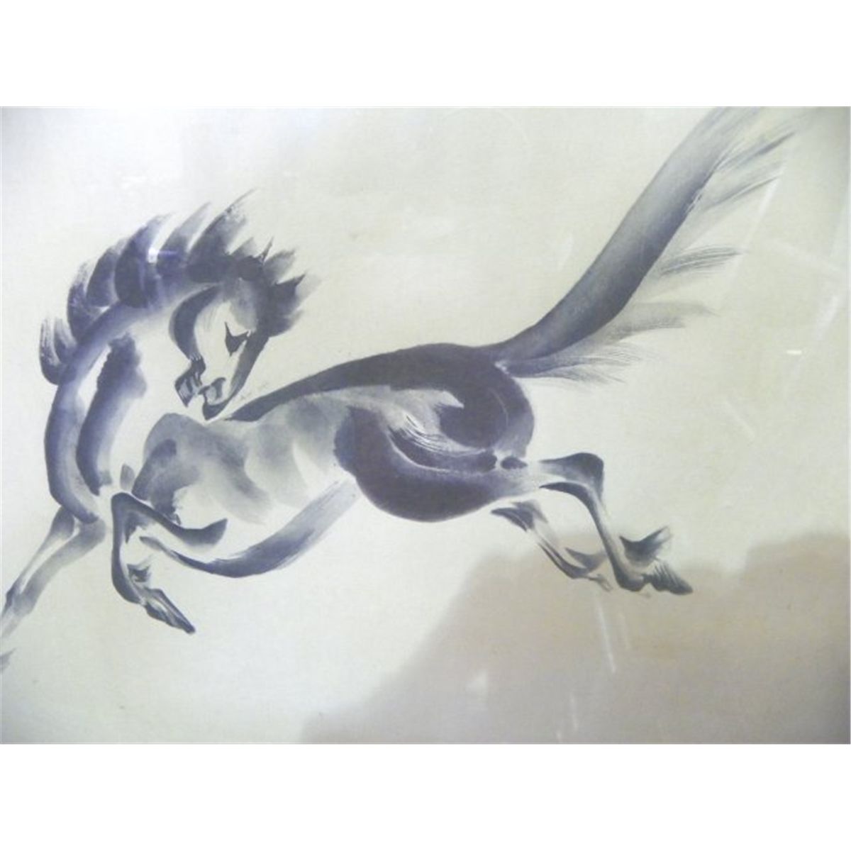 Pair Chiura Obata framed watercolors & print
