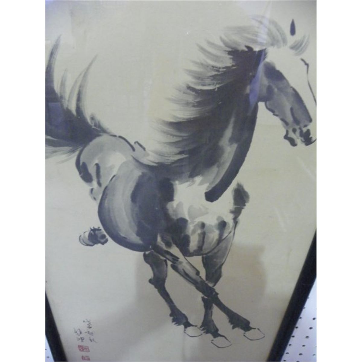 Pair Chiura Obata framed watercolors & print