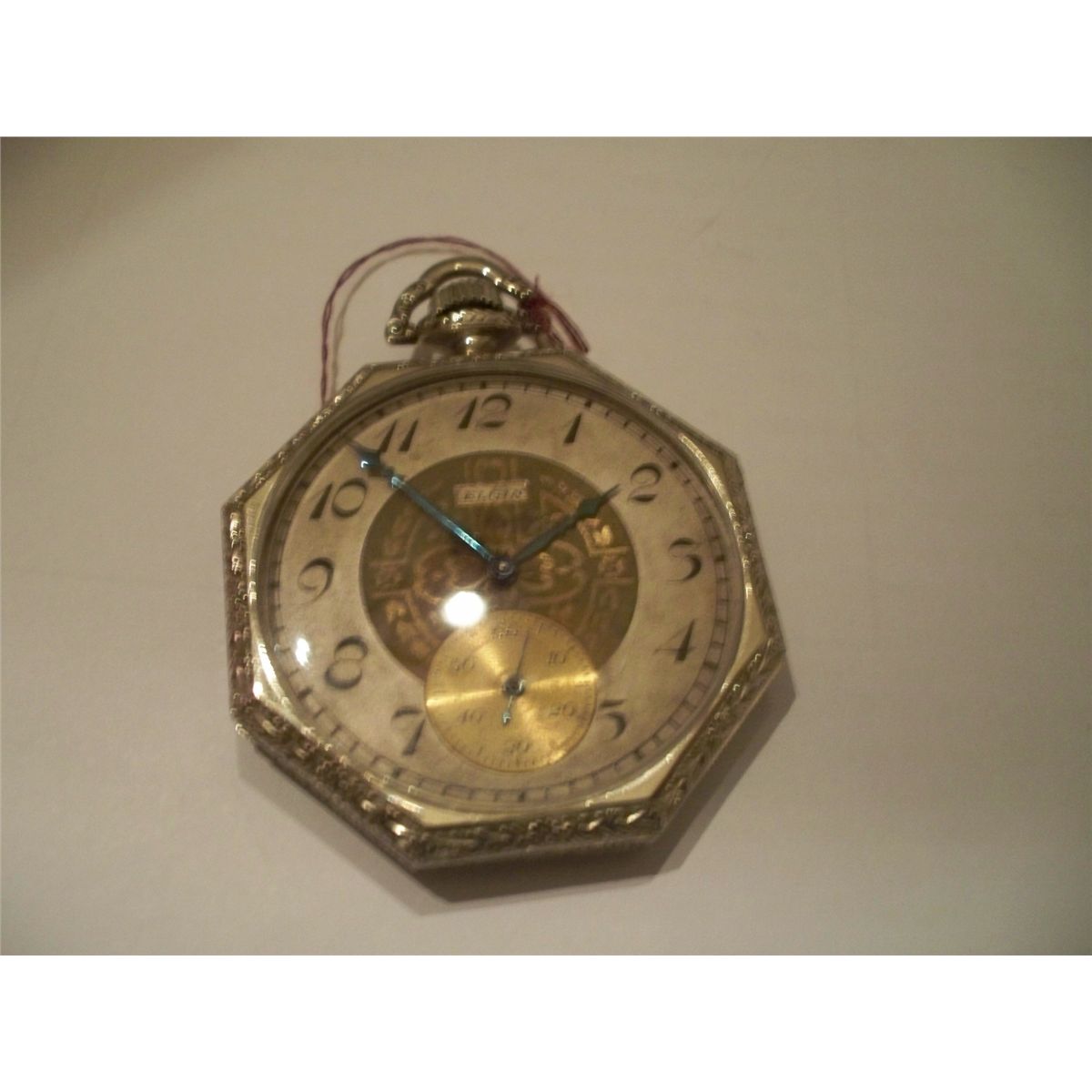 Vintage 1907 Size 12 American Waltham Pocket Watch In Hexagon White and ...