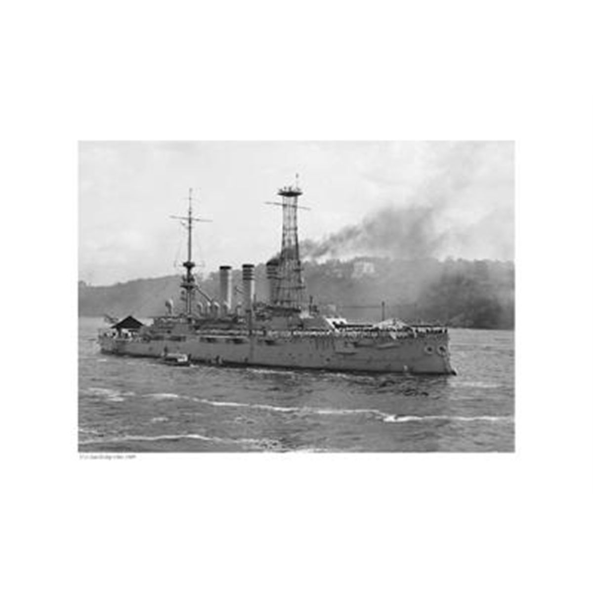 4 US Navy Military Battleships War Ships Art Prints