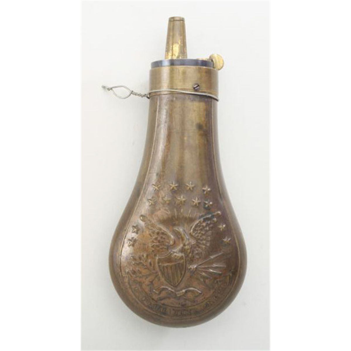 American Cap And Flask Company Eagle Flask With E Pluribus Unum In american-cap-and-flask-company-eagle-flask-with-e-pluribus-unum-in