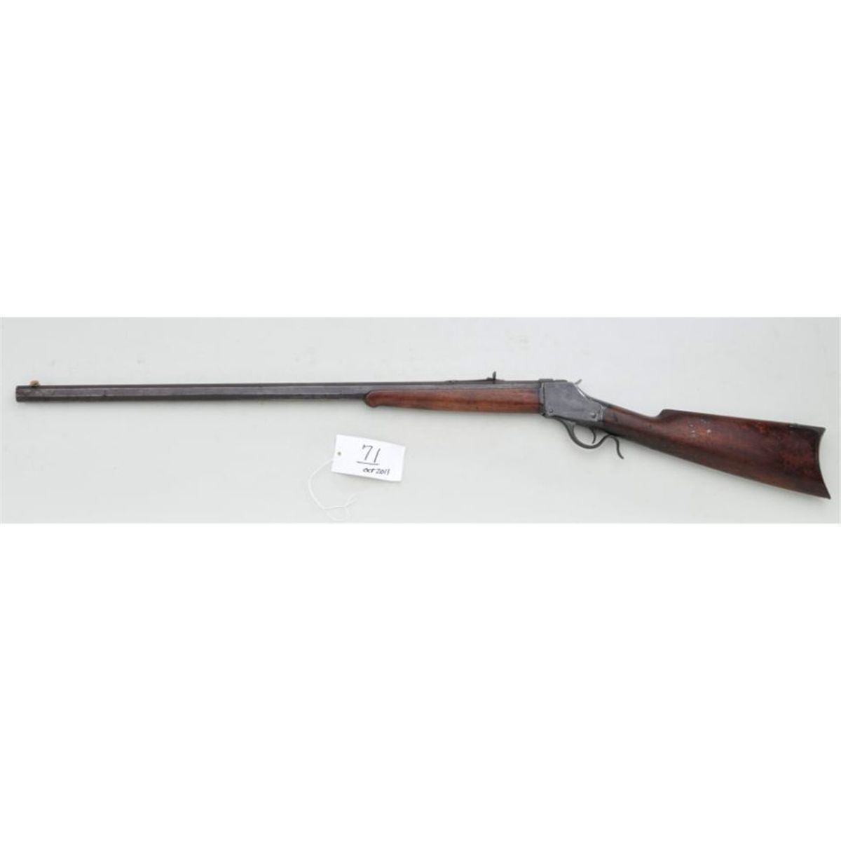 Winchester model 1885 highwall sporting rifle, .38 Express caliber, 30 ...