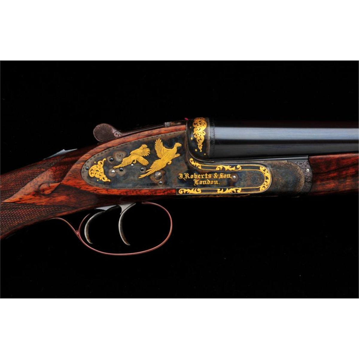High grade English full sidelock double-barrel shotgun by J. Roberts ...