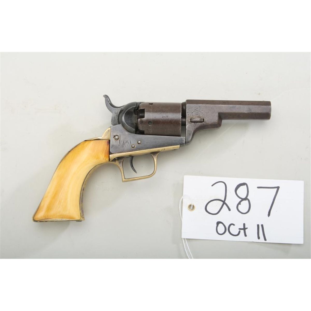 Colt Baby Dragoon .31 caliber percussion revolver, patina finish with ...