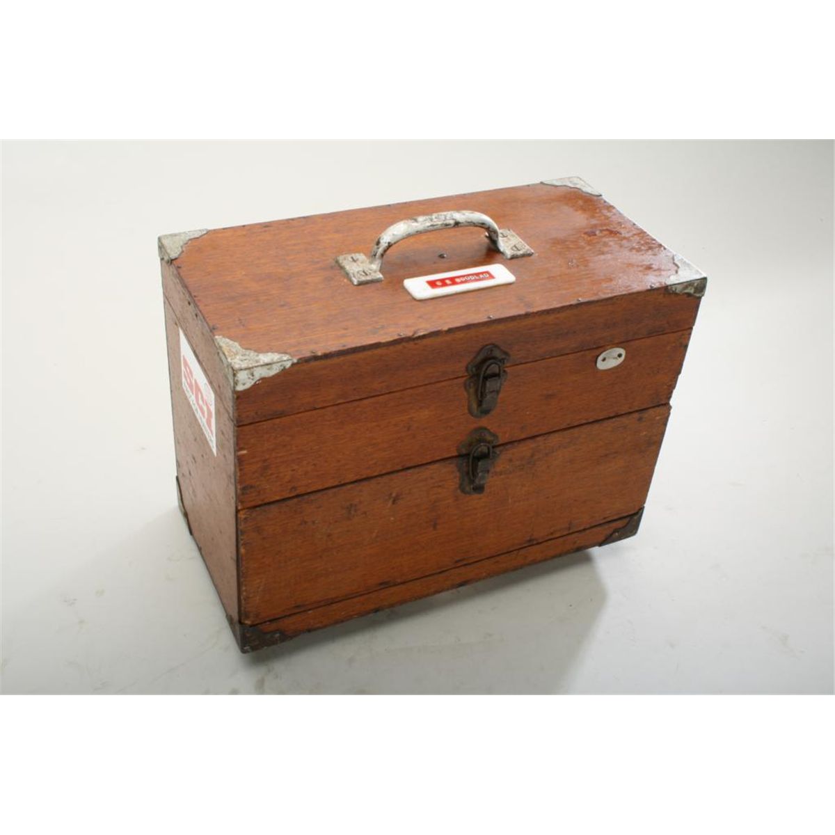 Wood Shooters Box with rare powder dribbler for mixing smokeless powder ...