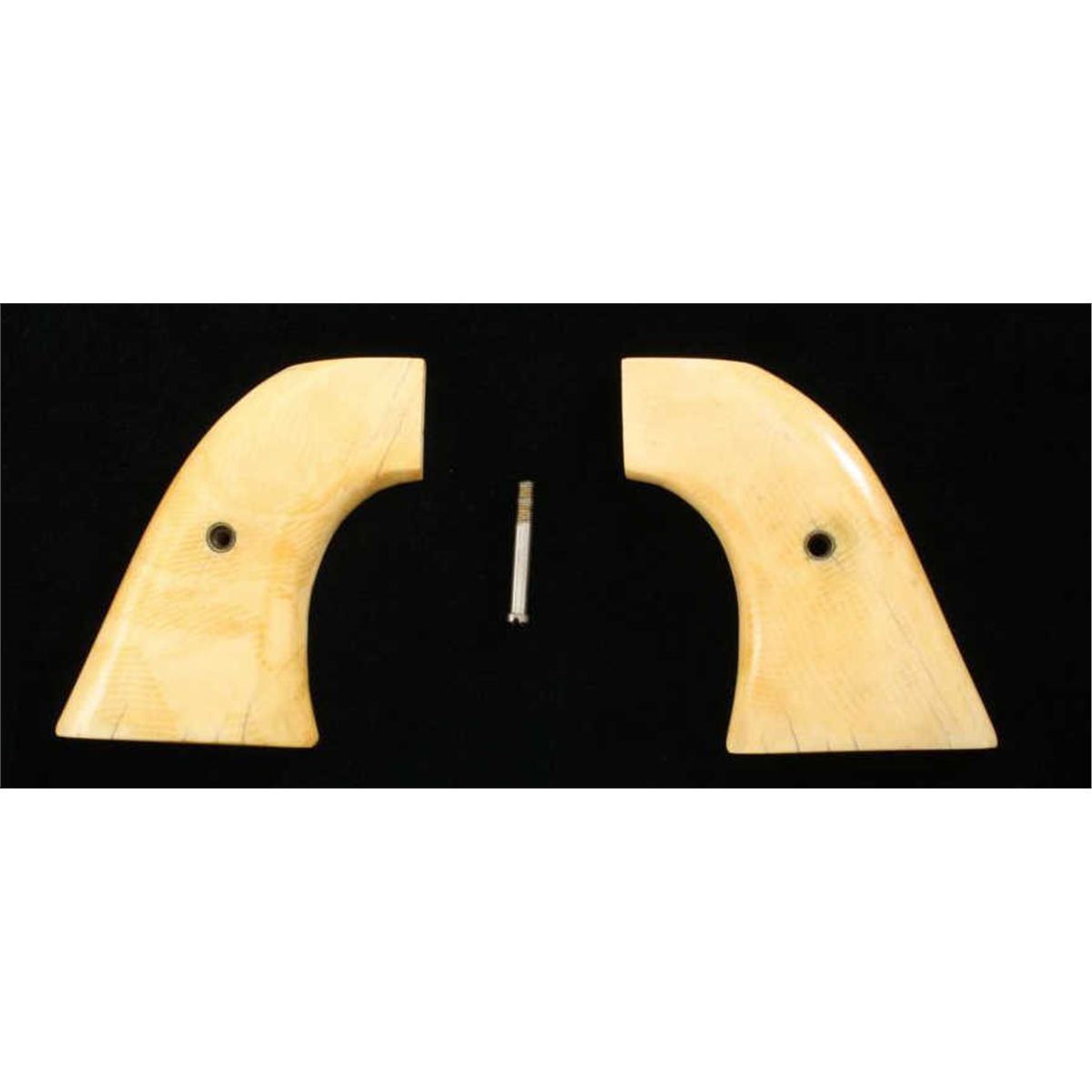 Pair of elephant ivory grips for Colt Single Action Army revolver ...